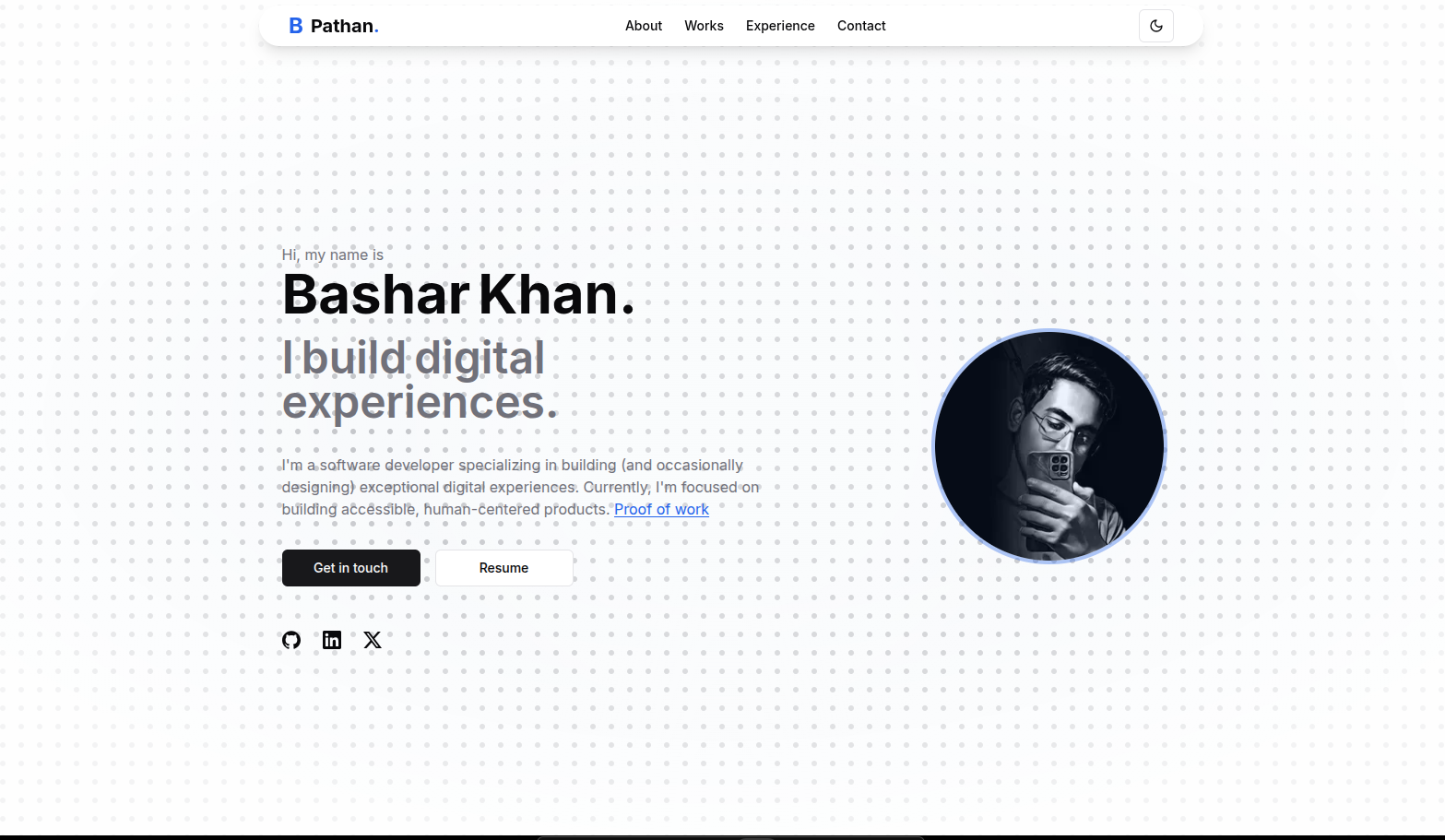 Bashar Khan - Software Developer